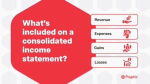 Consolidated income statement in 2025: Definitions and examples | Prophix