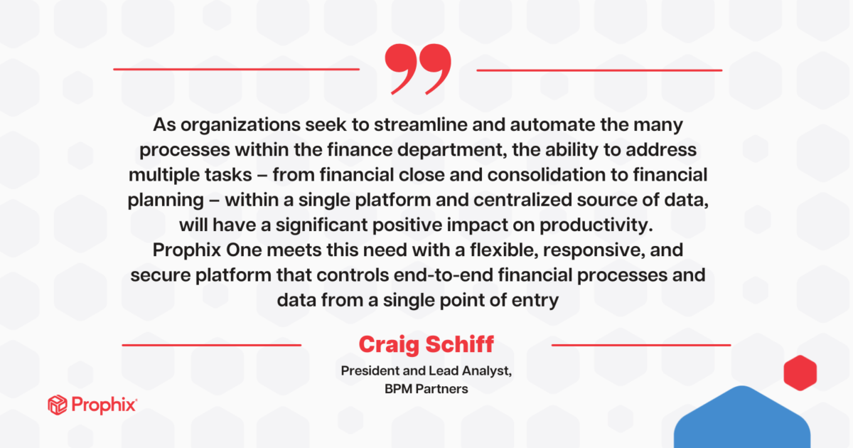 Introducing Prophix One, a Financial Performance Platform | Prophix